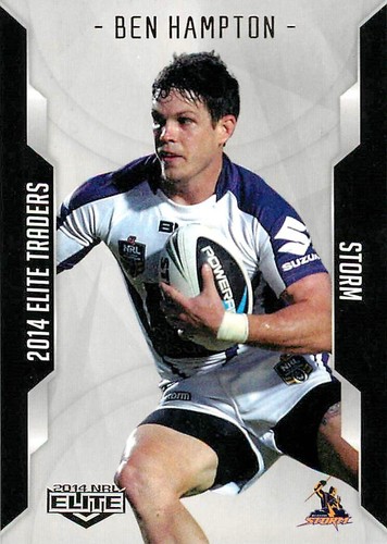 2014 MELBOURNE STORM NRL Card BEN HAMPTON Elite | eBay Australia