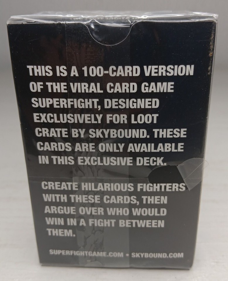 SUPERFIGHT Card Game Deck Skybound - SEALED NEW LOOT CRATE | eBay