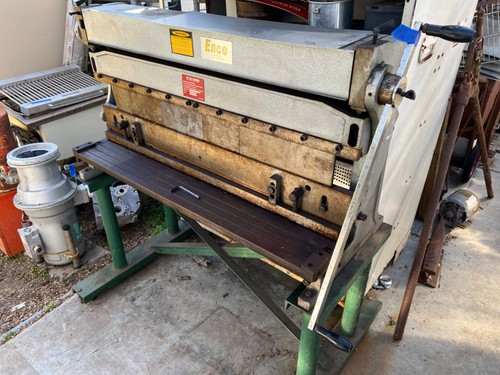 40 inch sheet metal shear roll 36" bender w/ stand excellent ENCO | eBay