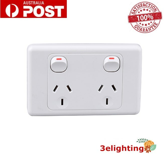 10x Double 10A 10AMP Power Point 2 GPO2 White SAA Standard Approved ...
