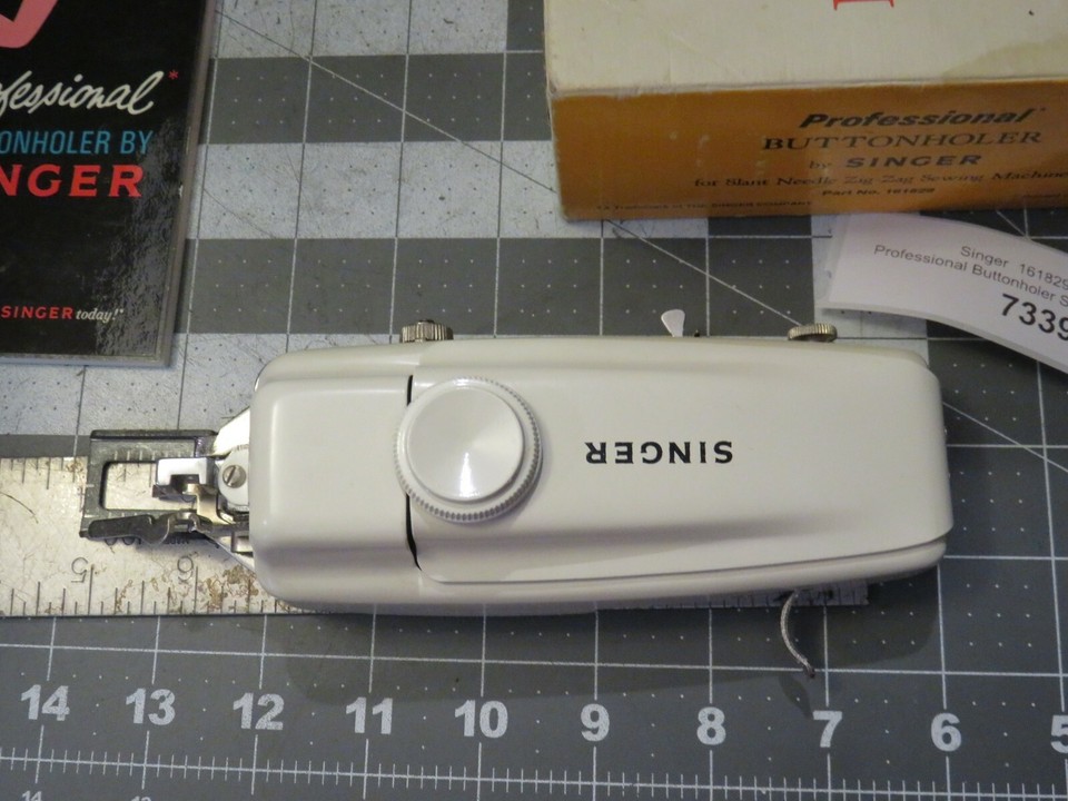 Singer Buttonholer / Monogrammer Sewing Attachment in Box Embroidery | eBay
