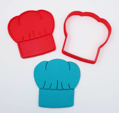 Chefs Hat Cookie Fondant Embosser Cutter Set Baking Cookie Cake ...