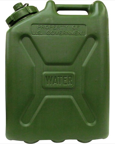 5 NEW 5 Gallon Water Jugs Green US Military Army USGI Jerry Cans LC ...