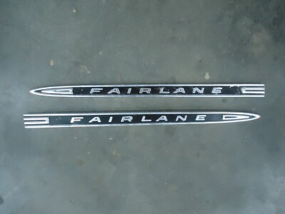 1967 FORD FAIRLANE FRONT FENDER SCRIPT SPEAR MOLDINGS 67 ONLY | eBay