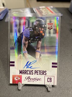 Marcus Peters 2015 Prestige Rookie Auto /100 #265 Ravens RC | eBay