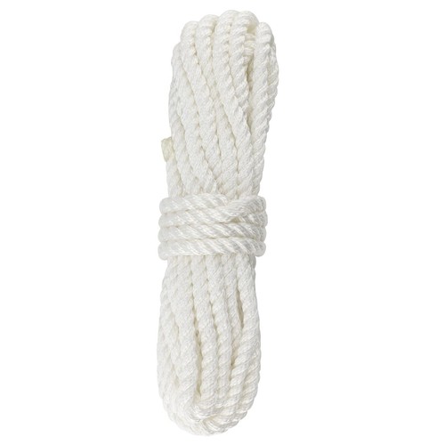 98ft x 0.47in White Polypropylene Rope 12mm White Polyester Rope Nylon ...