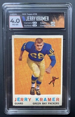 1959 Topps - Jerry Kramer #116 (RC) HGA 4 | eBay