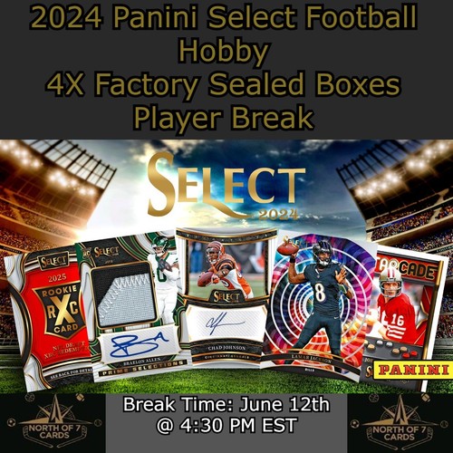 Don Beebe - 2024 Panini Select Football Hobby - 4X Box Player BREAK #3 ...