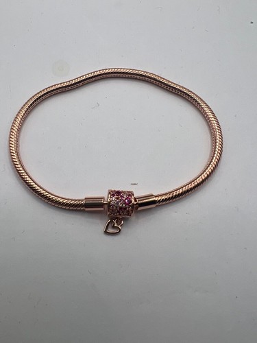 Pandora Rose Gold Heraldic Radiance Charm Bracelet rrp£175 19cm | eBay UK