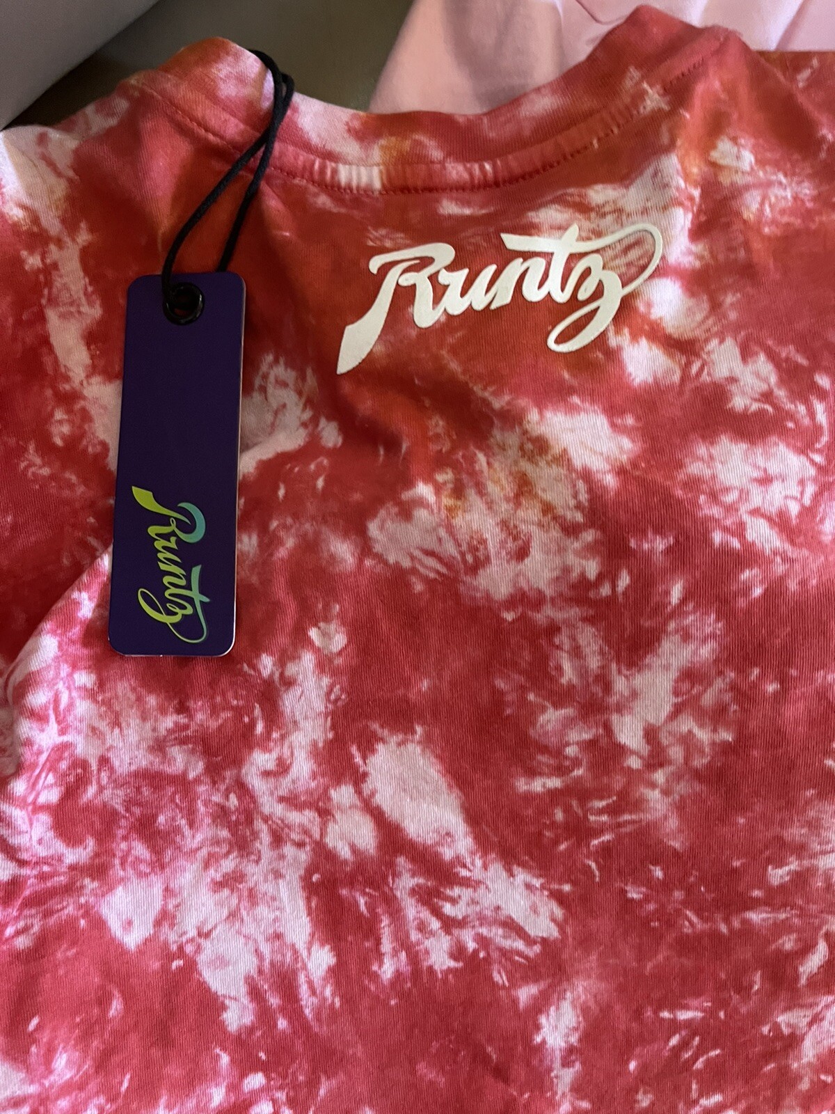 Runtz Tie Dye Embroidered Gang Cotton Size Large Shirt New | eBay