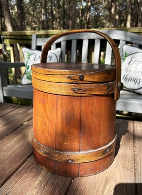 Primitives - Wooden Firkin Sugar Bucket