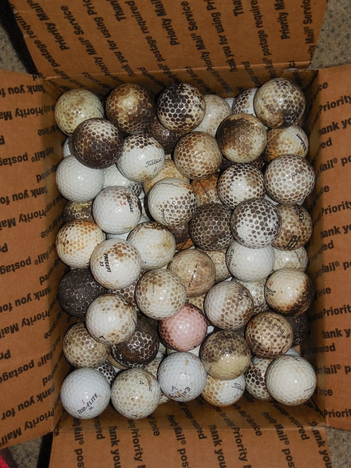 Hit Away 100 Miscellaneous Practice Range Golf Balls Used Assorted ...