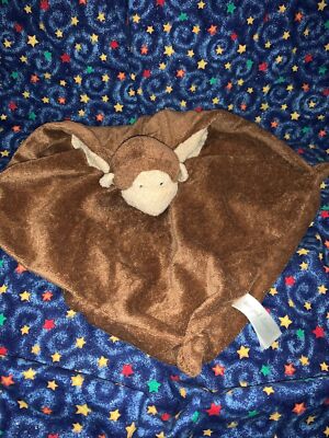 Angel Dear Brown MONKEY 12" by 11" Lovey / Security Plush Toy Blanket ...