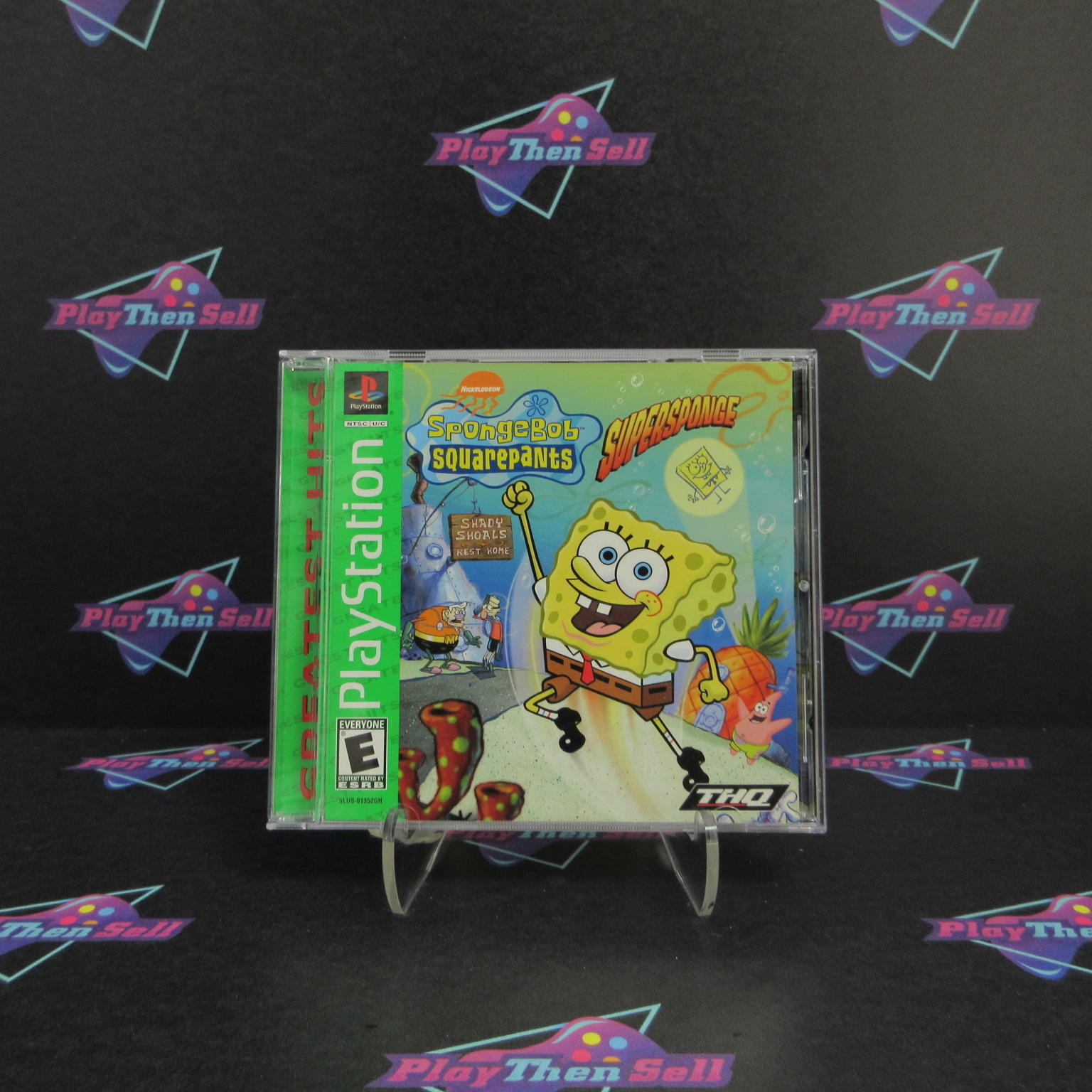 SpongeBob SquarePants SuperSponge PS1 PlayStation 1 GH - Complete CIB ...