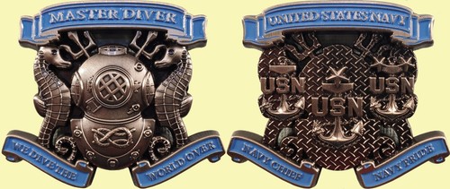 US NAVY CPO MASTER DIVER CHALLENGE COIN 2" 133 | eBay