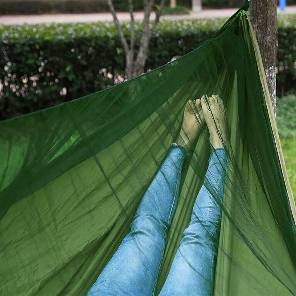 COMBO 10ft Rain Fly Tent Tarp & Double Hammock Mosquito Net Lightweight ...