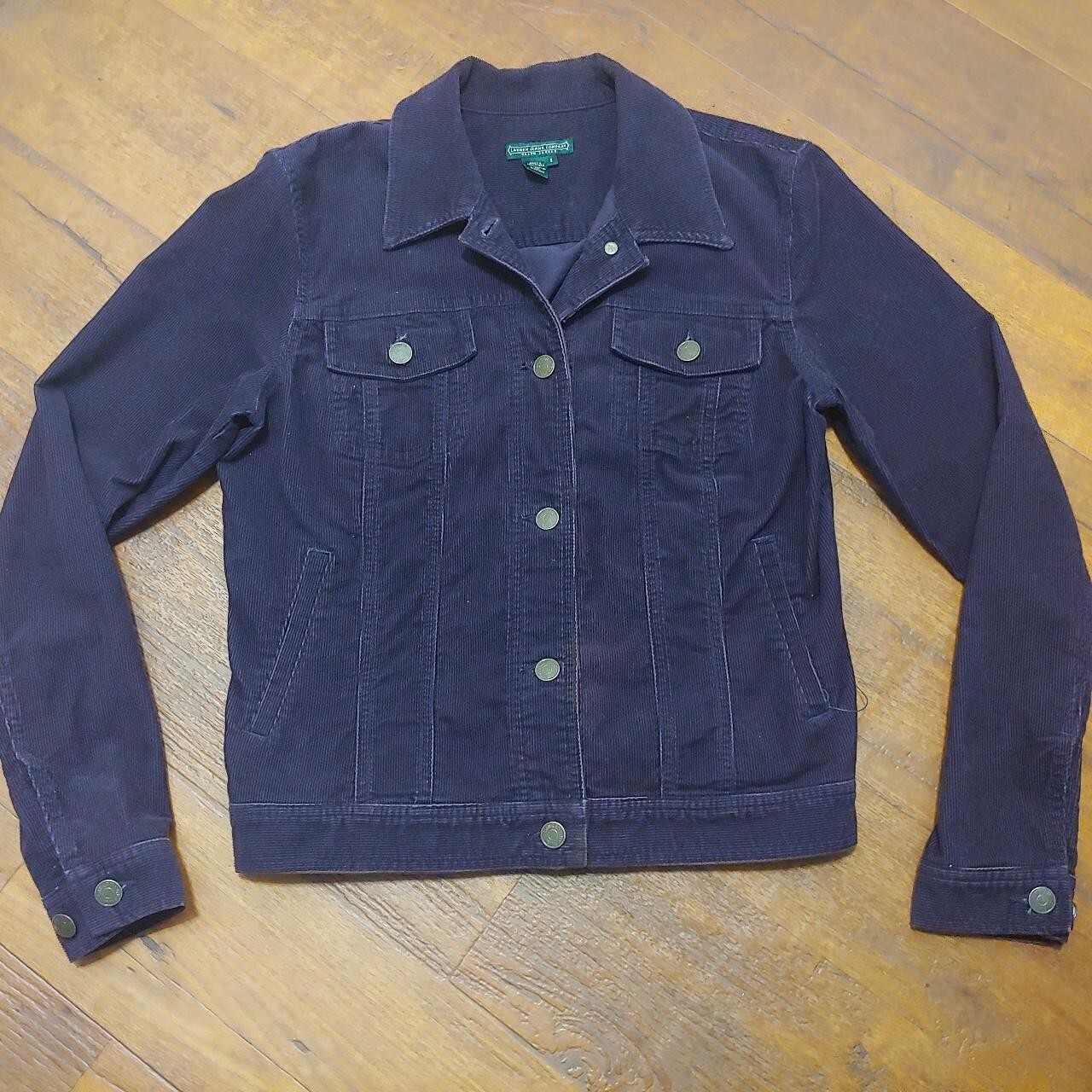 Womens Ralph Lauren Cord Trucker Jacket - Gem