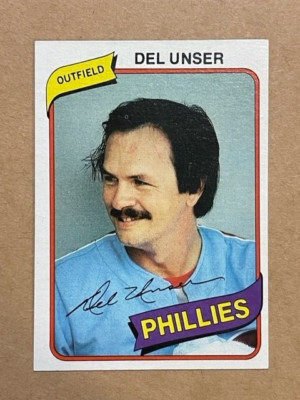 Del Unser ~ 1980 Topps #27 Philadelphia Phillies | eBay