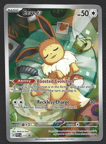 Pokemon Eevee 173 Full Art Black Star Promo Prismatic Evolutions ETB ...
