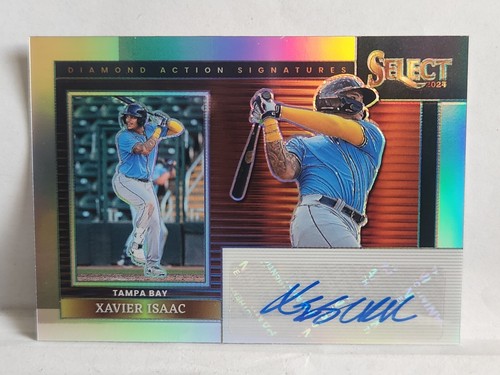 2024 Panini Select Diamond Action Xavier Isaac auto Rays DAS-XI | eBay