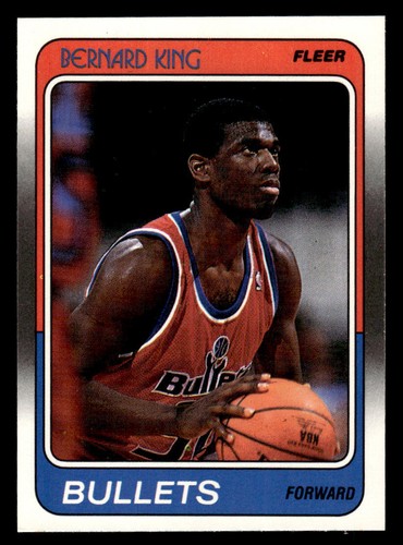 Bernard King Washington Bullets 1988-89 Fleer #116 | eBay