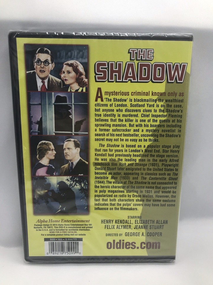 The Shadow (DVD, 2014) 89218750990 | eBay