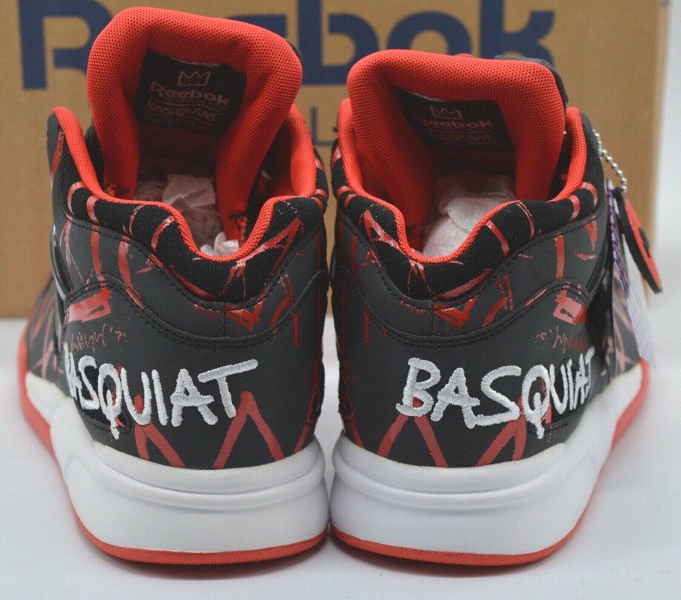 VERY RARE Reflective Reebok Pump Omni Lite x Basquiat Crowns Black/Red ...