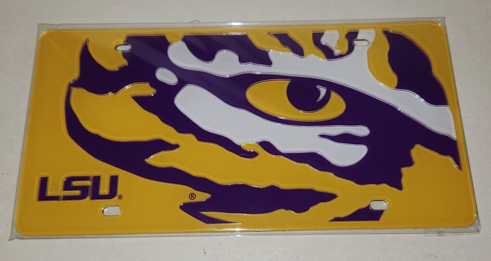 Louisiana State LSU Tigers NCAA Wincraft Laser Tag License Plate | eBay