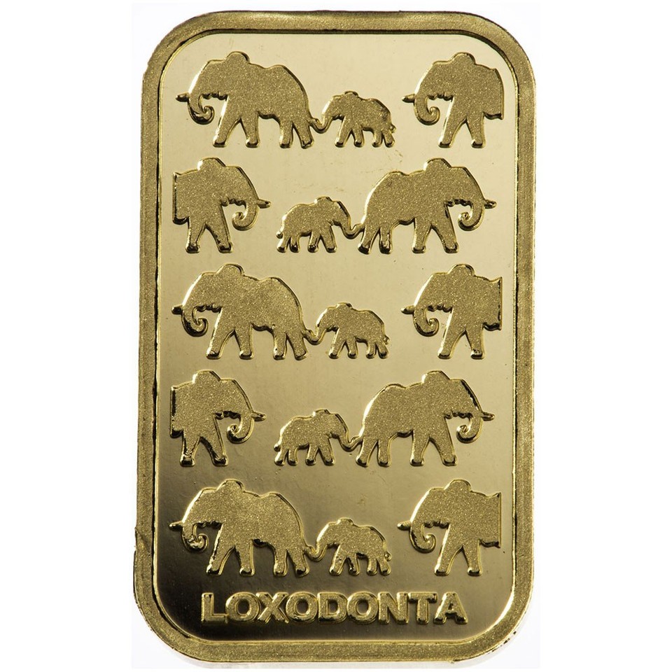 1-oz Rand Mint Gold Bar Elephant .9999 Fine Sealed In Assay | eBay