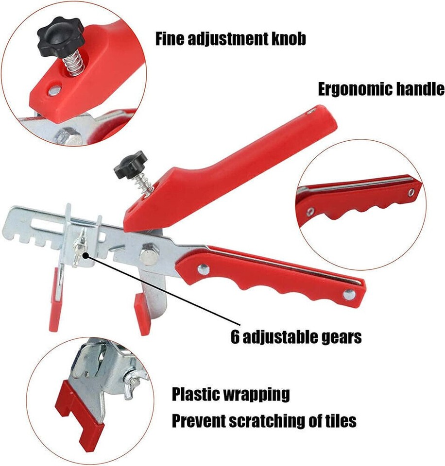 Tile Leveling System 500-8000x Clips Levelling Spacer Tiling Tool Floor ...