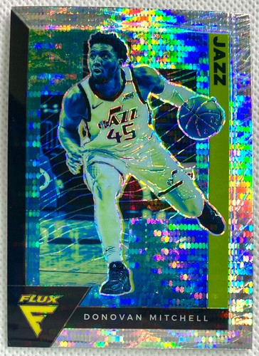 2020-21 Panini Flux Donovan Mitchell Silver Pulsar Prizm Card #169 Utah ...