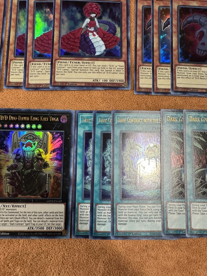 🔥 YUGIOH D/D/D Deck Core GFP2-EN002 39X CARDS ULTRA RARE GFP2-EN159 NM ...