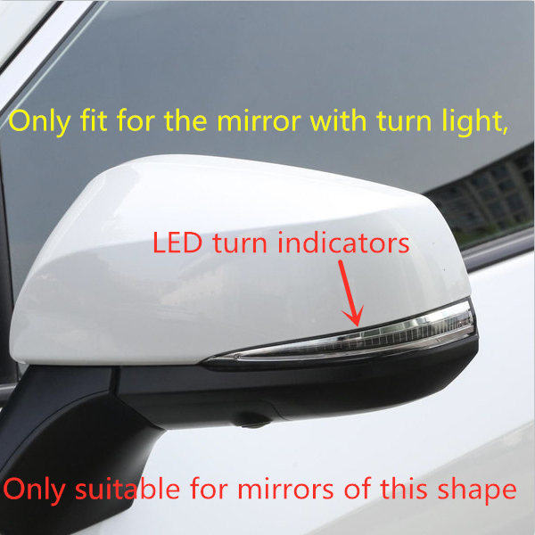For Toyota Highlander 2020-2023 Bright Black Side Mirrors Rearview Trim ...