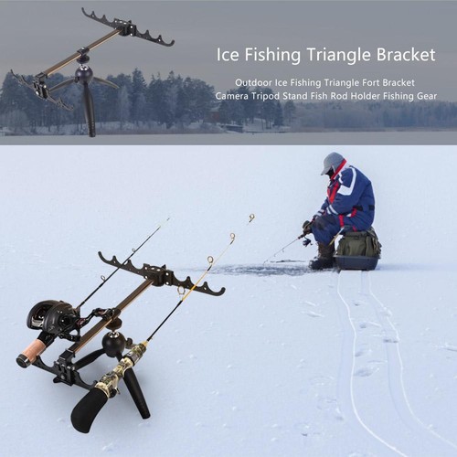Ice Fishing Triangle Bracket Dedicated Camera Tripod Fish Rod Holder ...