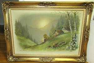 ANDRES ORPINAS HUGE ORIGINAL OIL ON CANVAS LANDSCAPE PAINTING | eBay