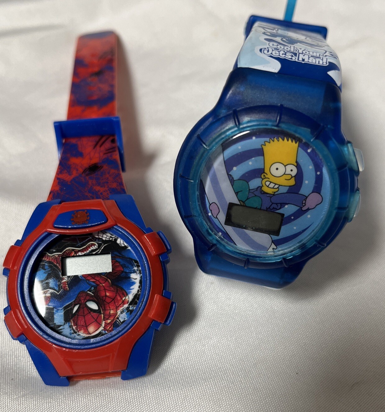 The Simpsons Bart Watch- 2002 And Marvel Spider-Man W… - Gem