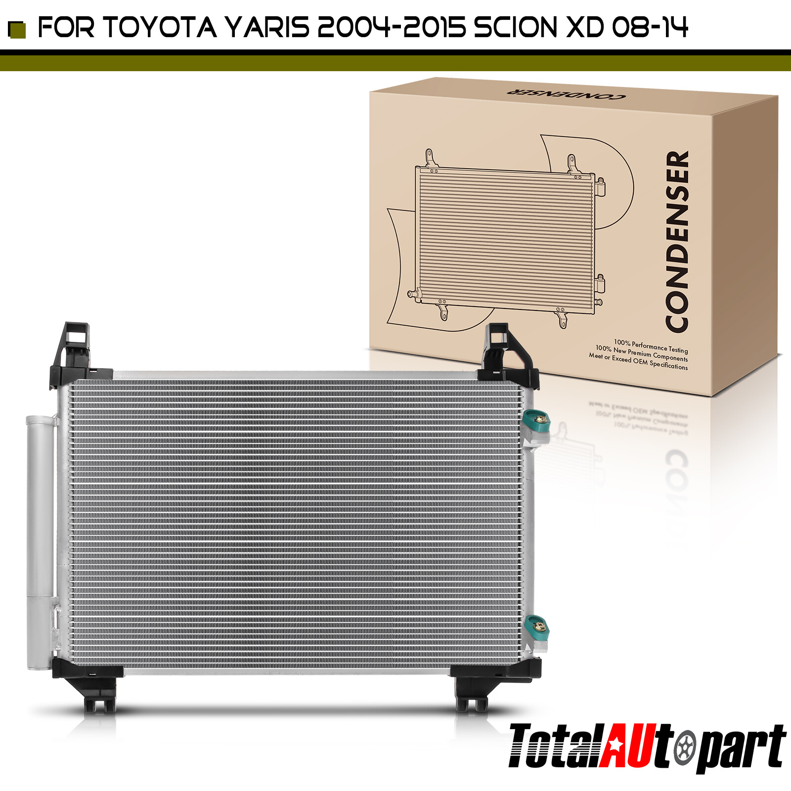 2004-2015 Toyota Yaris xD L4 1.8L 1.5L New A/C Condenser w/ Dryer ...