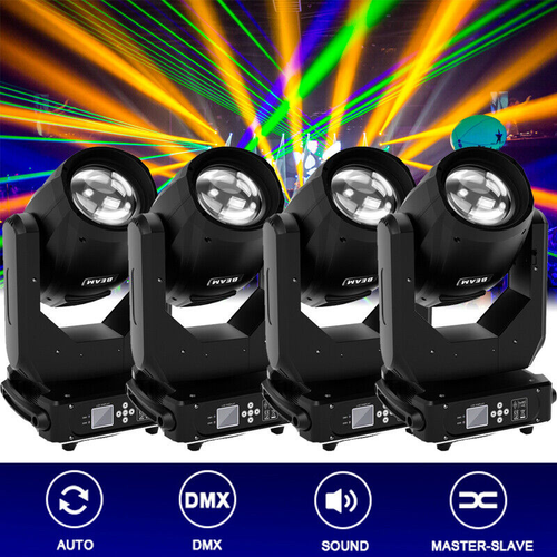 4Pcs 400W 10R Sharpy Moving Head Beam Light RGBW LED Rainbow Effect ...