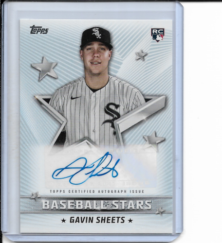 2022 Topps Series 1 Gavin Sheets Baseball Stars Rookie Autograph #BSA ...