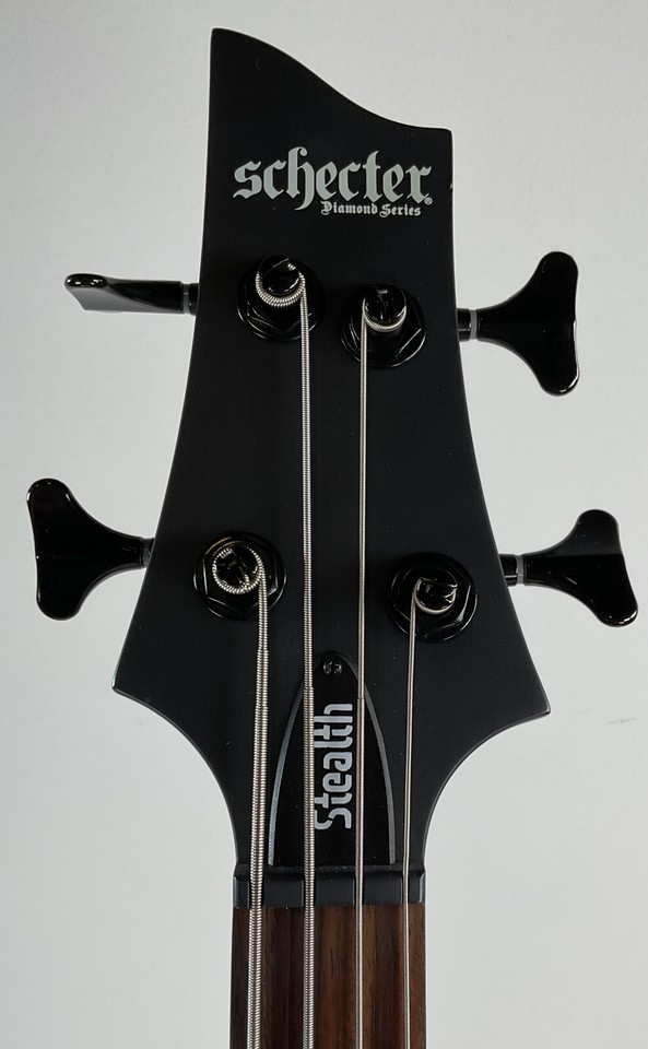 Schecter Stiletto Stealth 4 String Electric Solidbody Bass Guitar ...