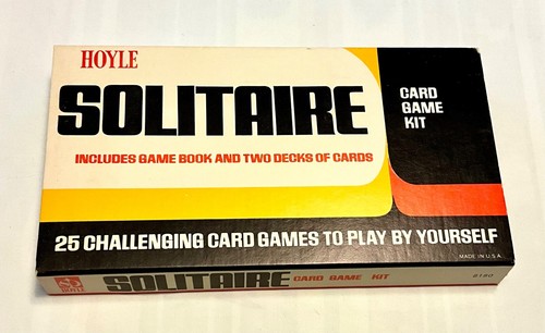 Extremely Rare ~ New “1972 Hoyle Solitaire Set” ~ 2 Miniature Decks of ...