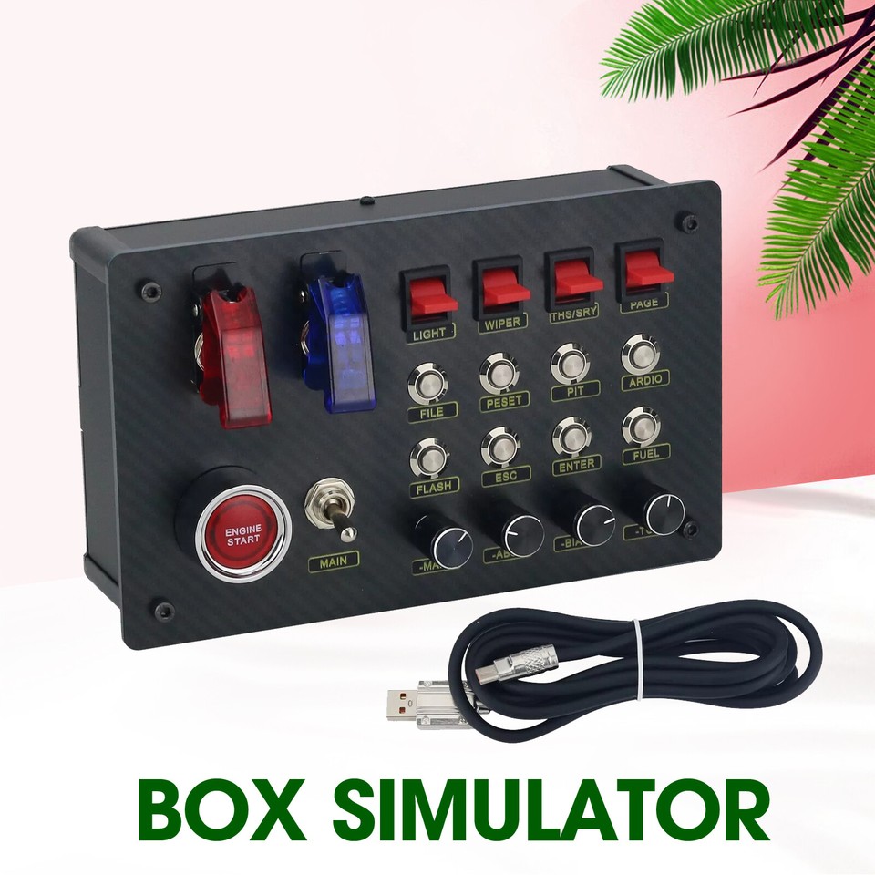 SIM ZQSR Racing Control Box Horizontal Button Box Simulator For Simagic Fanatec | eBay
