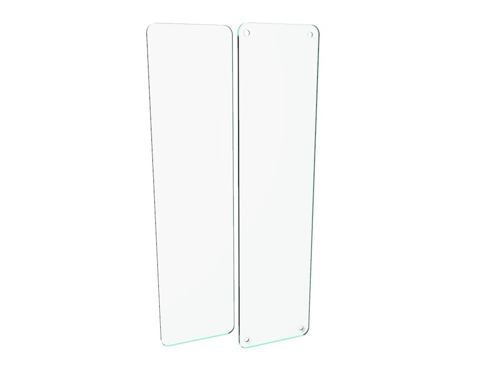 Door Push Plate Acrylic Protector Kick Plate Door Furniture Various ...