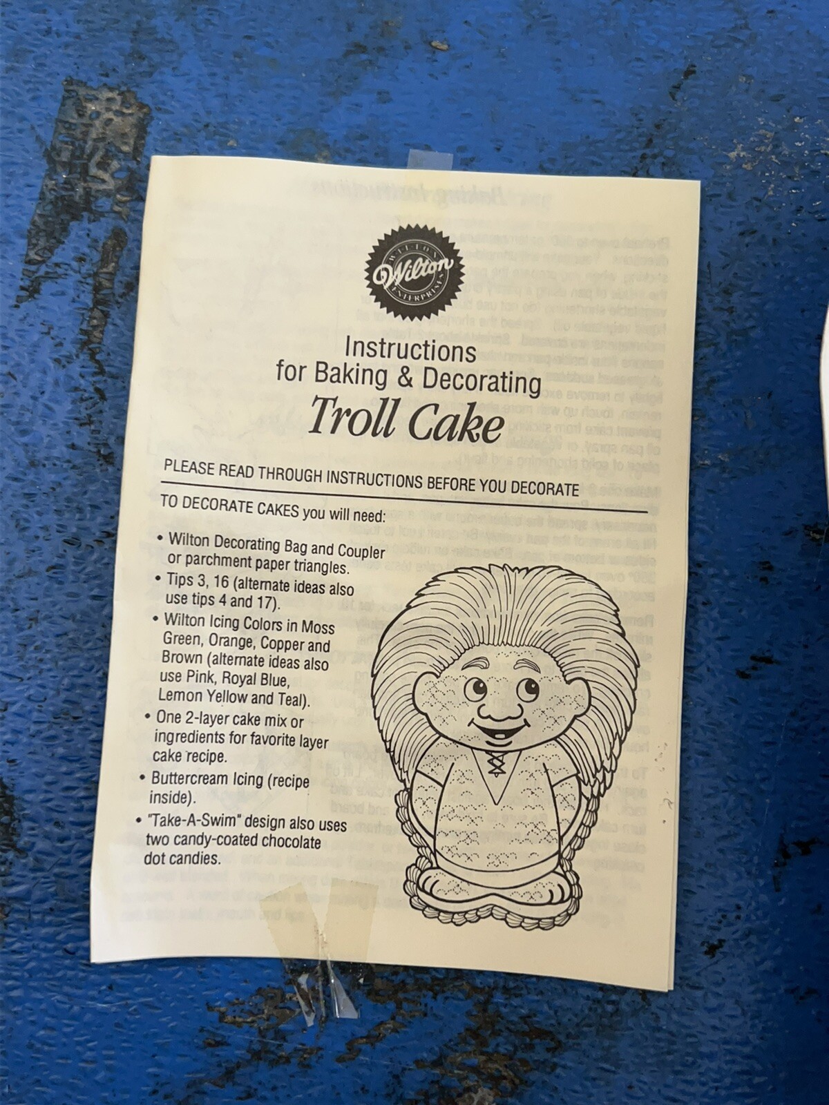 Wilton Troll Cake Pan (2105-6712) for sale online | eBay