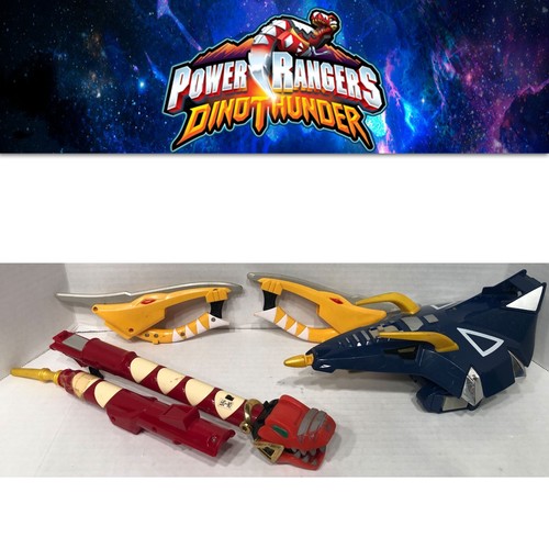 Power Rangers Dino Thunder Z Rex Blaster Staff Shield & Grips set ...