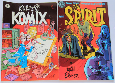 2 comics: Kurtzman Komix (Harvey Kurtzman 1976!), Spirit #7 (Will ...