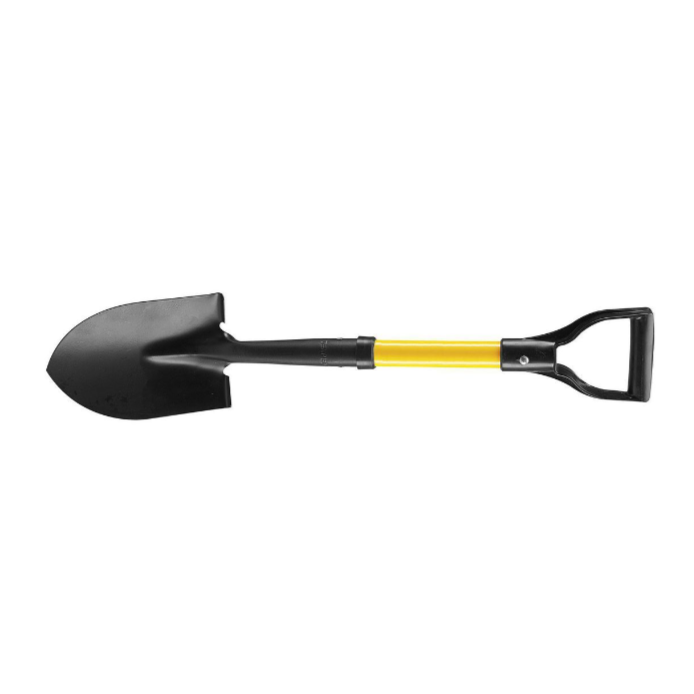 27 in. Round Nose Mini Digging Garden Shovel with Comfort Grip Handle ...