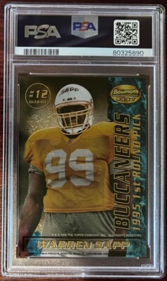 Warren Sapp 1995 Bowman's Best Rookie Card #12 PSA 7 | eBay
