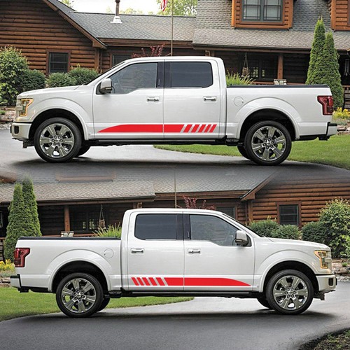 Fit For Nissan Navara Car Sticker Side Skirt Graphics Racing Stripe ...