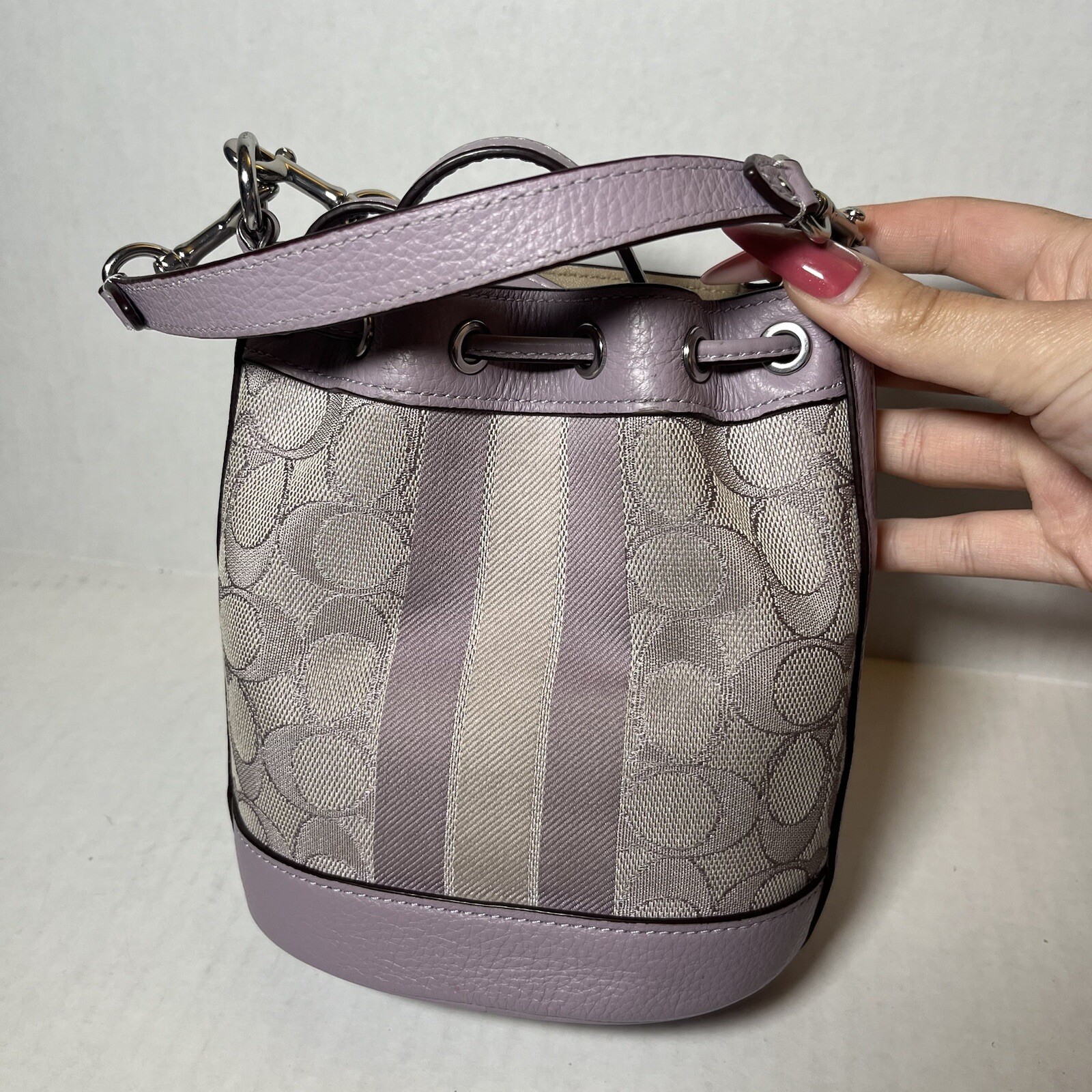 Coach Mini Dempsey Bucket Bag In Signature Jacquard -… - Gem